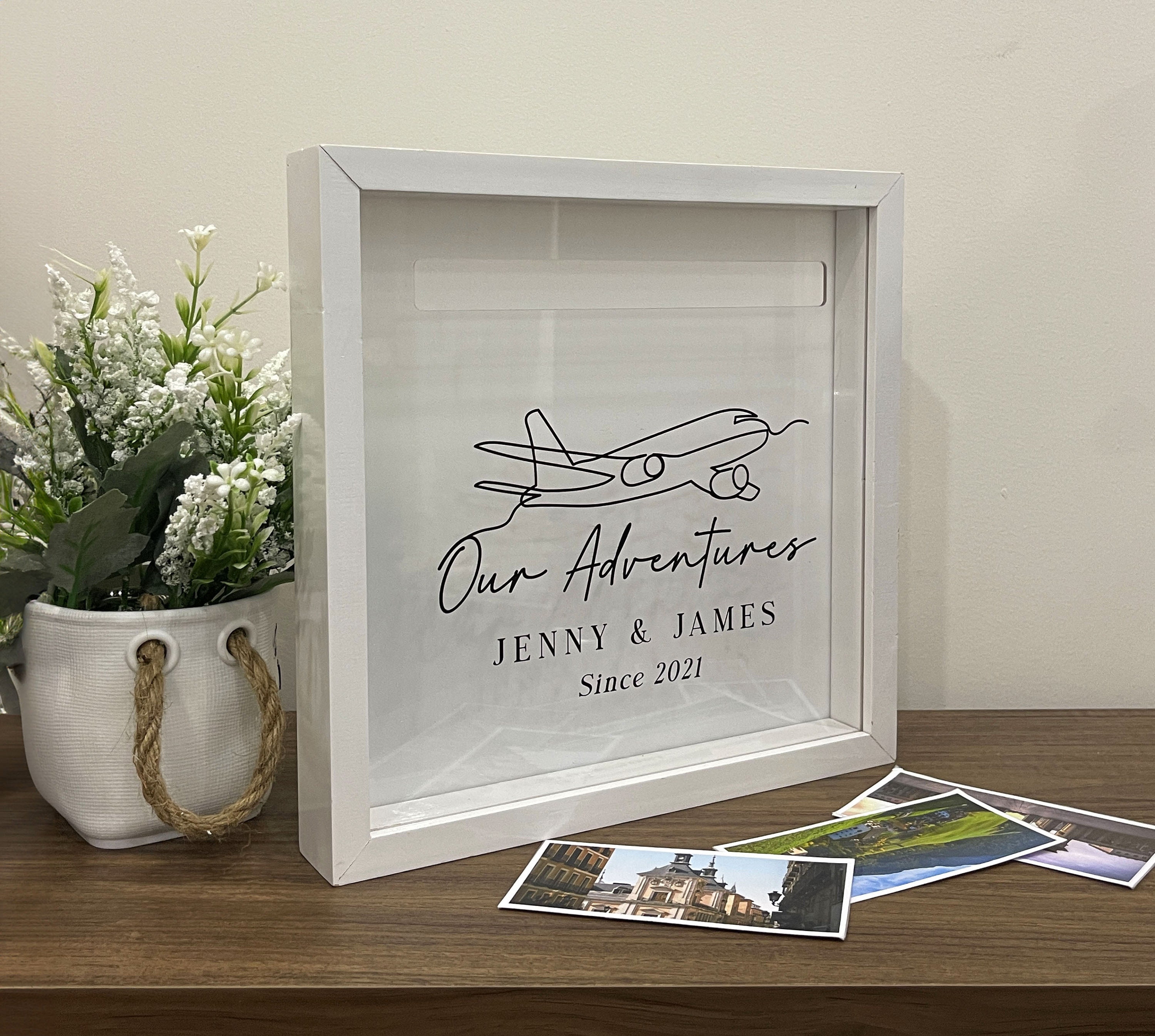 Couple Travel Memory Box, Custom Adventure Archive Box, Memory Wooden ...