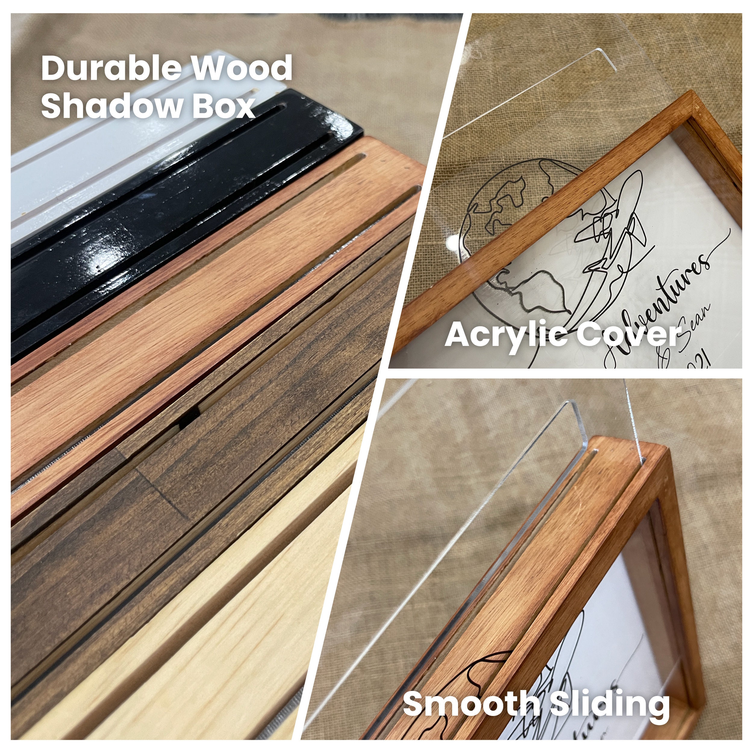 Couple Travel Memory Box, Custom Adventure Archive Box, Memory Wooden ...