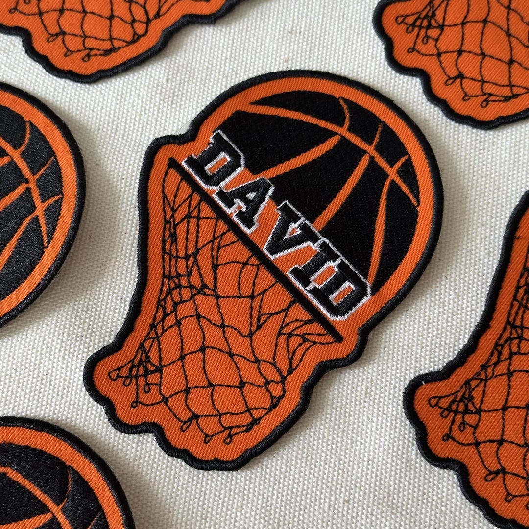 Custom Embroidered Basketball Name Patch: Iron on or Sew On - Etsy