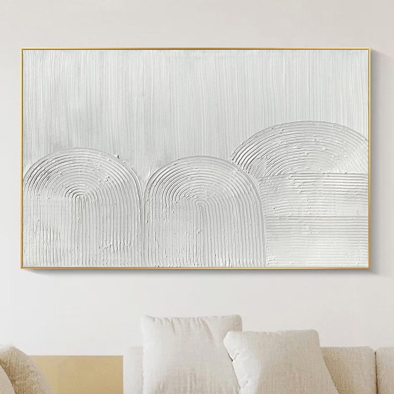 White Textured Wall Art - Etsy