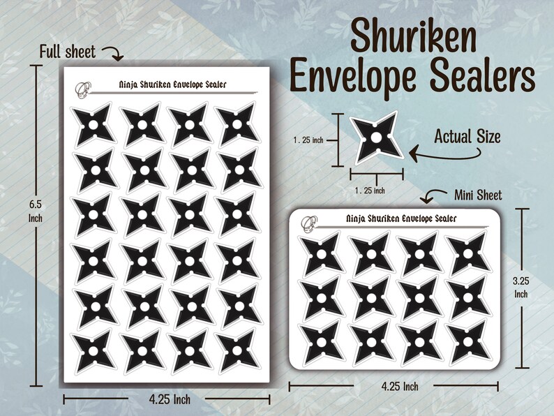 Ninja Shuriken Sticker Shuriken Envelope Sealer Naruto Shuriken Icons ...