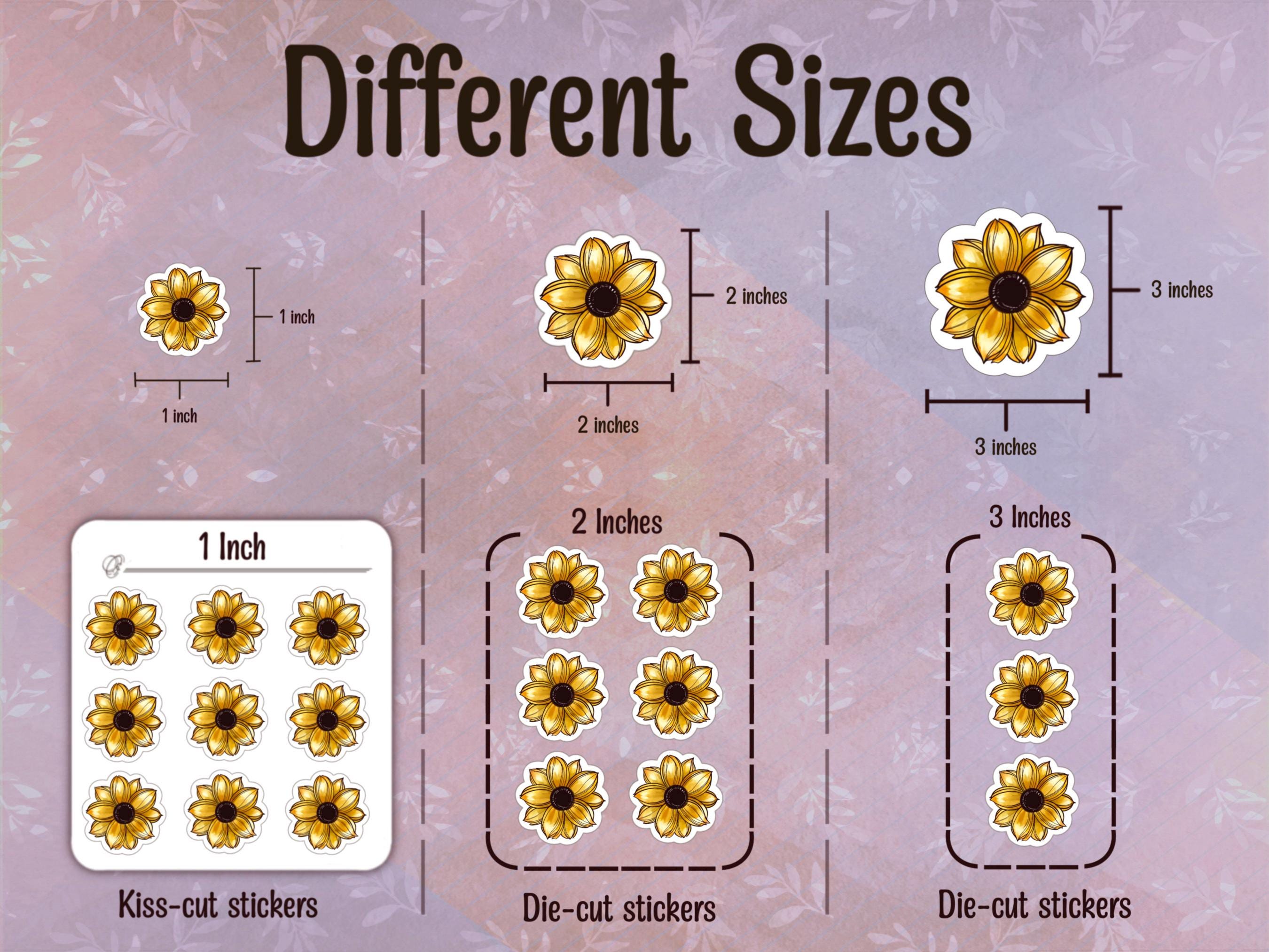 Sunflower Sticker Icons | Sunflower Envelope Sealers | Bulk Sunflower ...