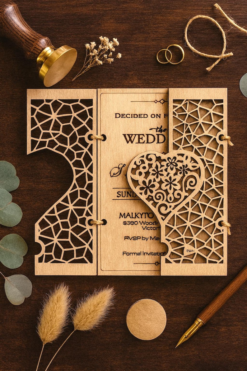 Personalized Wooden Invitations Wedding | Birthday| Anniversary ...