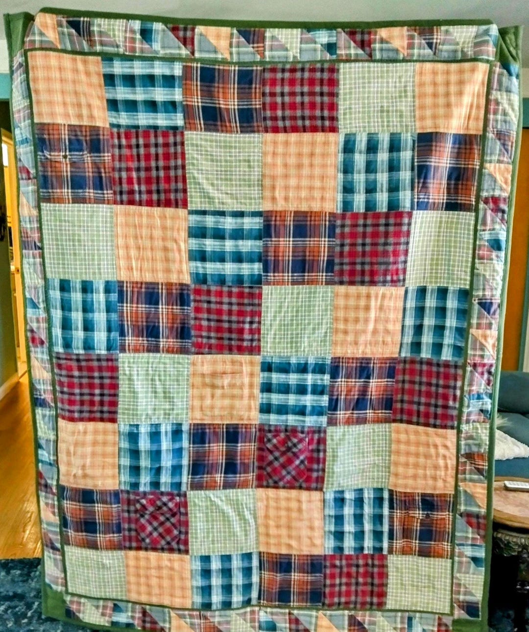 Memory Quilt, Keepsake Quilt, Custom Order Quilt, Made From Loved Ones Clothing, Personalized ...