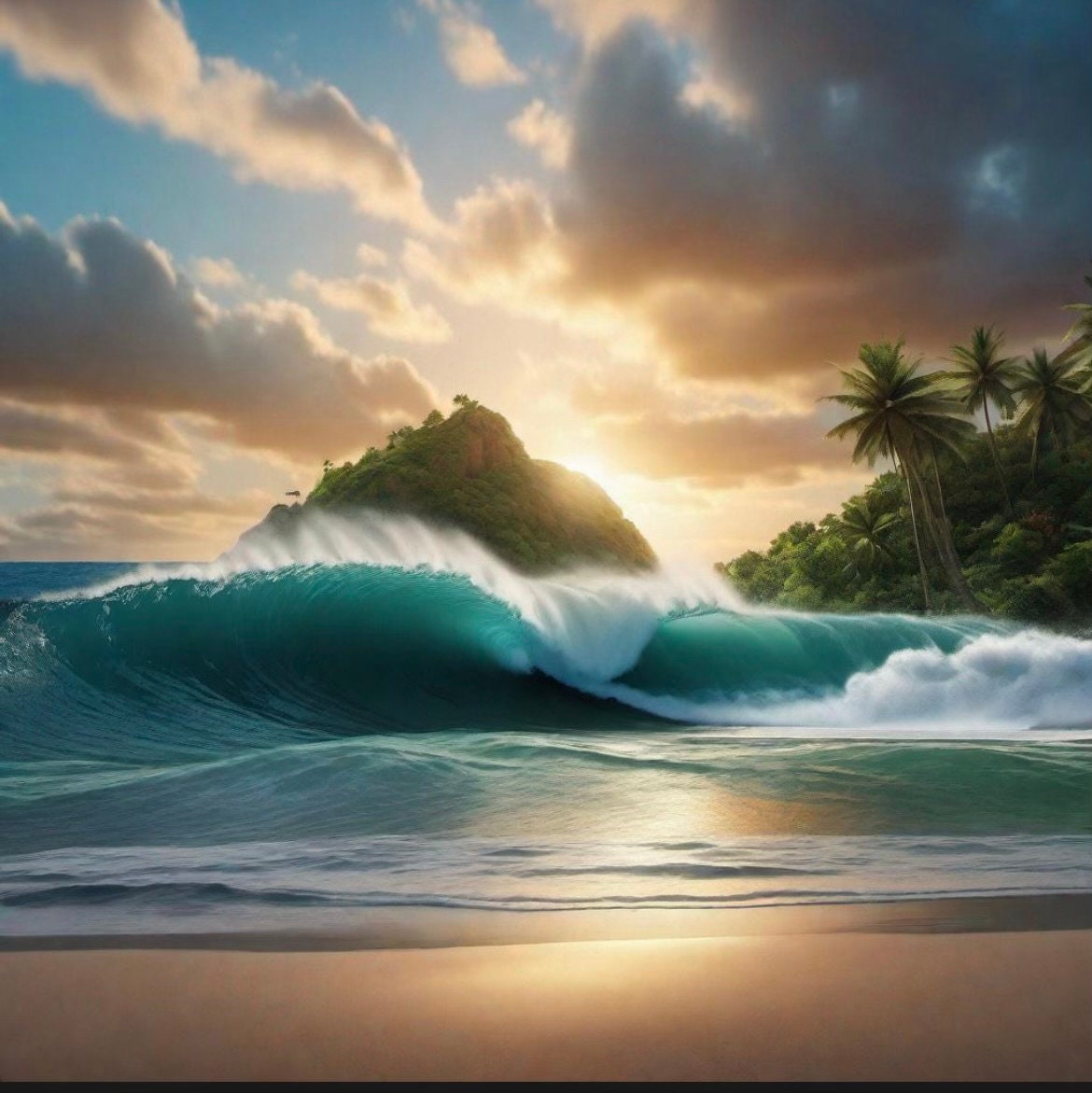 Beach Waves Canvas Art - Etsy