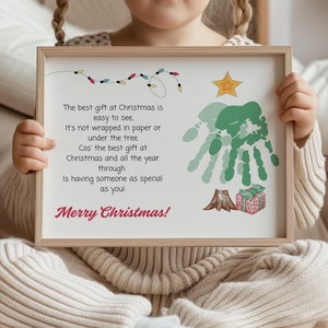 Holiday Handprint Christmas Tree Art for Kids "the Best Gift at ...