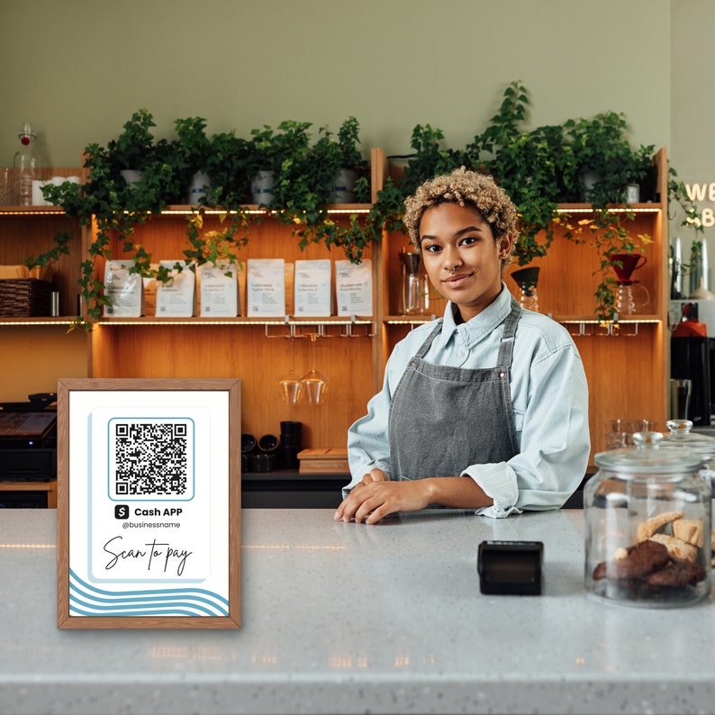 Cashapp Printable Payment Sign, QR Code Sign, Scan to Pay Template ...