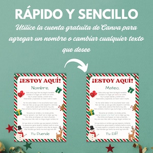 Carta De Bienvenida Para La Llegada Del Elfo De Navidad, "¡estoy Aquí ...