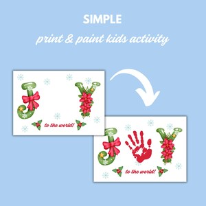 Joy to the World Christmas Handprint Art 2024, Baby & Toddler Holiday ...