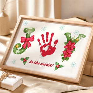 Joy to the World Christmas Handprint Art 2024, Baby & Toddler Holiday ...