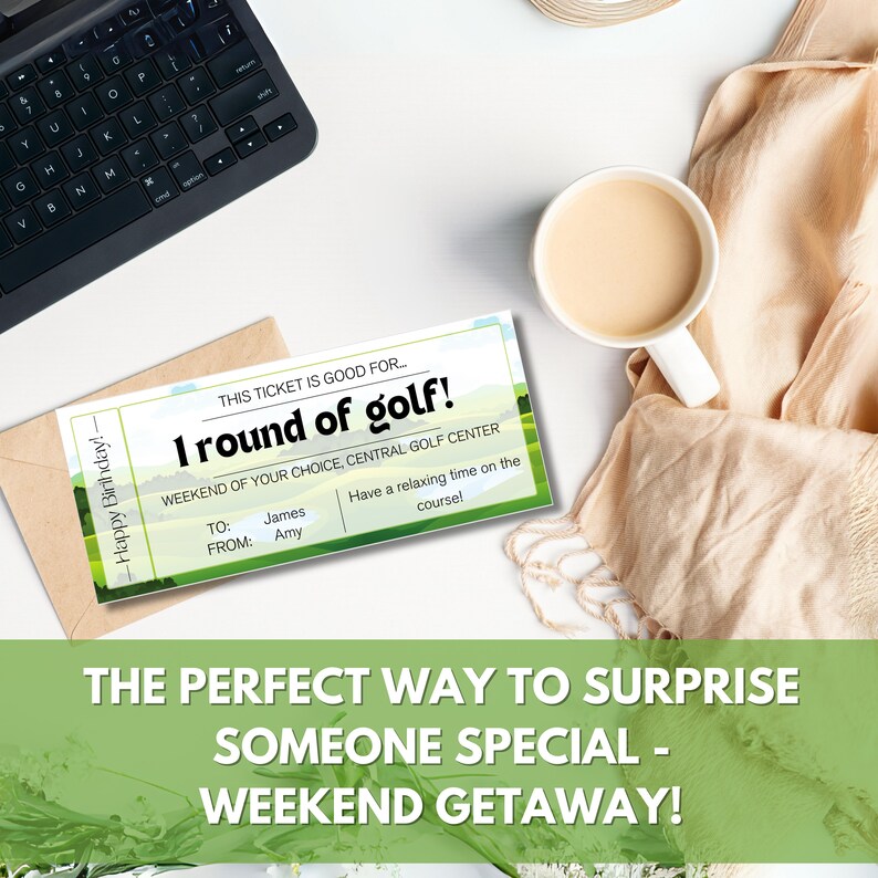 Editable Surprise Golf Gift Certificate Template, Dad Golf Gift ...