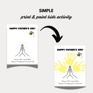 Father’s Day Handprint Craft, Christian LDS Bible Activity, Preschool ...