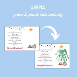 Holiday Handprint Christmas Tree Art for Kids "the Best Gift at ...