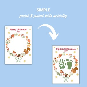 My First Christmas 2024 Handprint Art Bundle, Baby Keepsake Craft ...