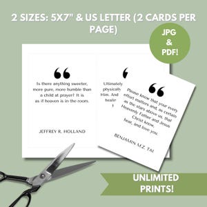 General Conference April 2025 Quote Cards, LDS Conference 2025 ...