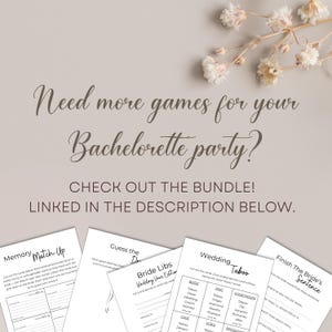 Bachelorette Pictionary Cards Fun Party Game, Printable PDF Bridal ...