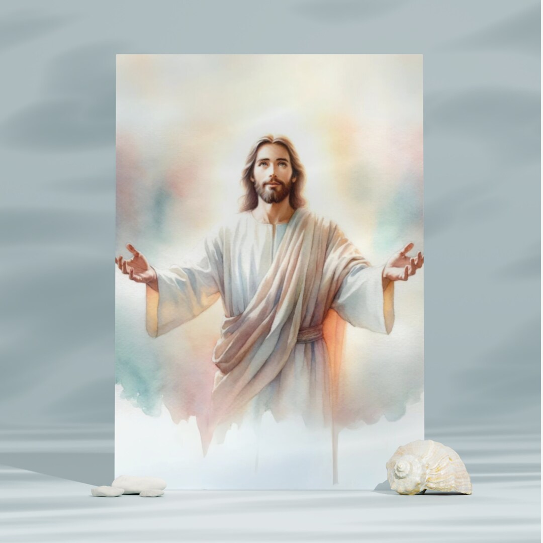 Jesus Embrace, Jesus Christ Hug, Jesus Painting Print Christian Artwork ...