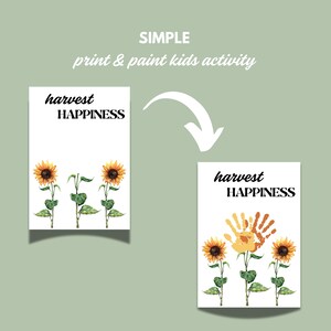 Fall Handprint Art Craft for Kids BUNDLE, Autumn Preschool Activities ...