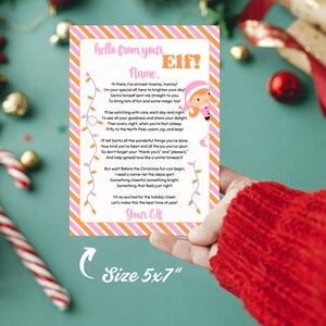 Editable Elf Arrival Letter Firs Time, Christmas Elf Welcome Letter ...