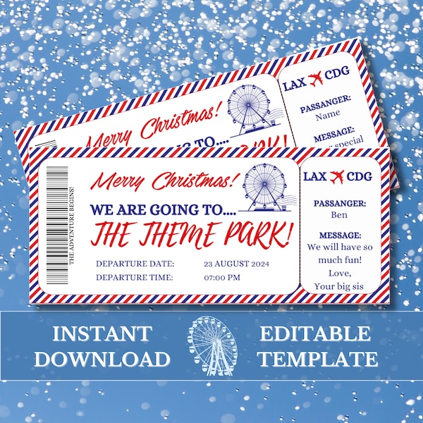 Fake Theme Park Tickets - Etsy