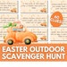 Easter Outdoor Treasure Hunt Clues, Backyard Easter Egg Scavenger Hunt ...