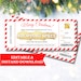 Christmas Shopping Spree Card Printable Voucher Template - Etsy