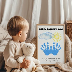 Father’s Day Preschool Craft, LDS Handprint Bible Activity, Christian ...