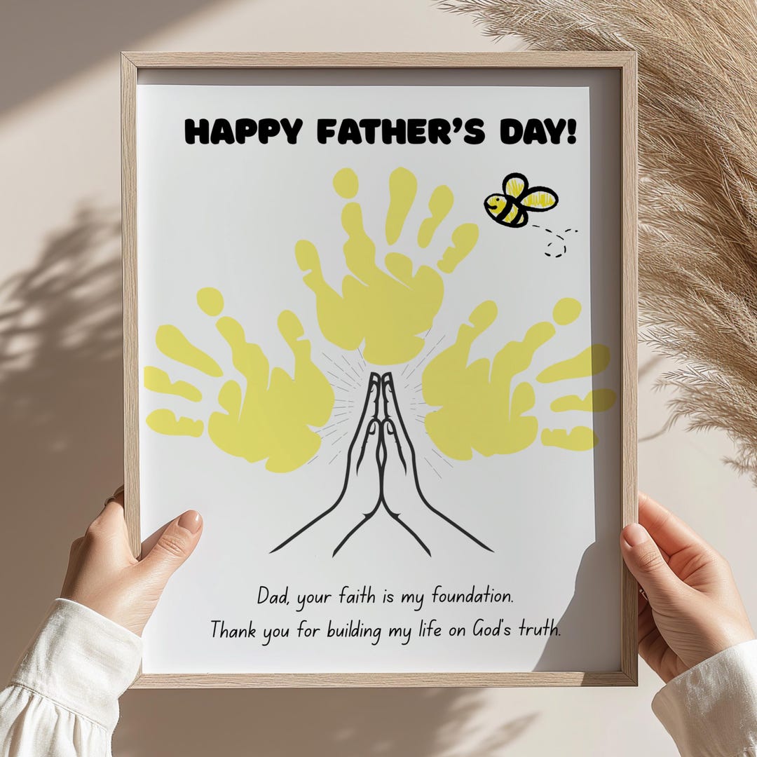 Father’s Day Handprint Craft, Christian LDS Bible Activity, Preschool ...