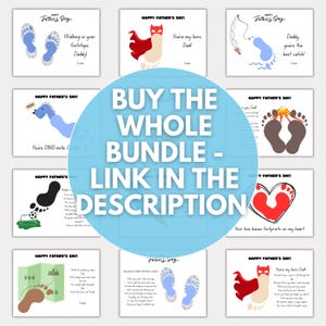 Father’s Day Footprint Templates for Kids With Poem, DIY Crafts for ...