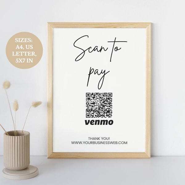 Modern Payment Method Signs - Etsy