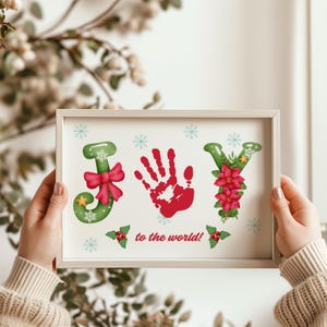 Joy to the World Christmas Handprint Art 2024, Baby & Toddler Holiday ...