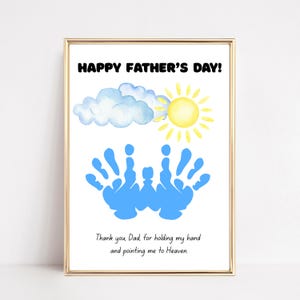 Father’s Day Preschool Craft, LDS Handprint Bible Activity, Christian ...