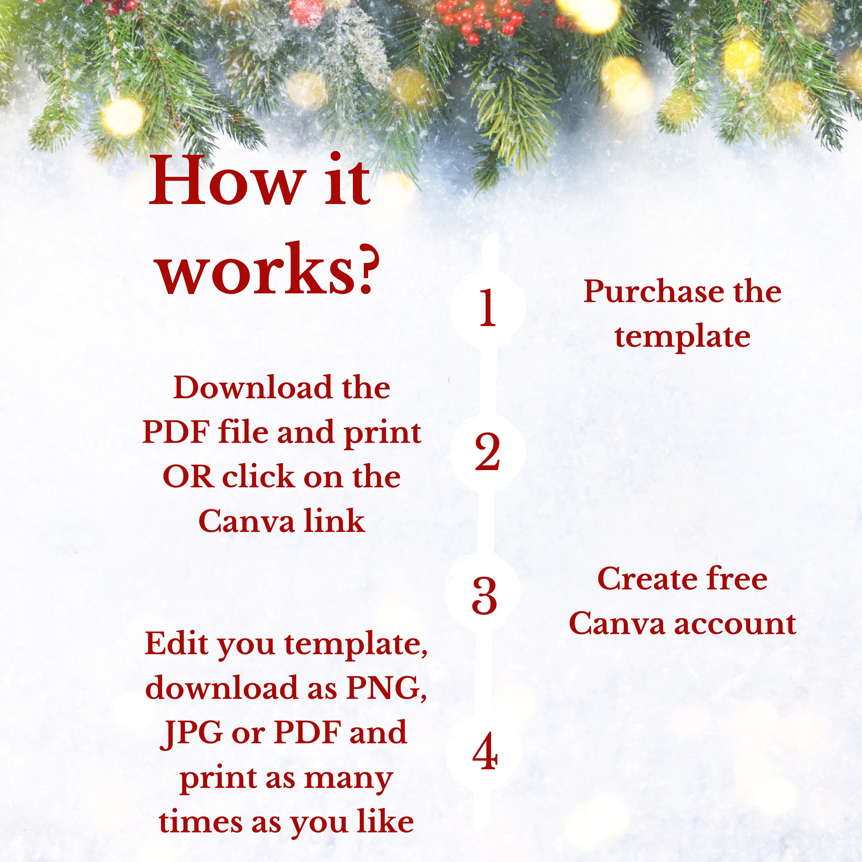 Christmas Shopping Spree Card Printable Voucher Template - Etsy
