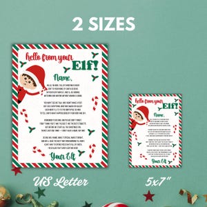 Personalized Elf on the Shelf Arrival Letter Template Hello From Your ...
