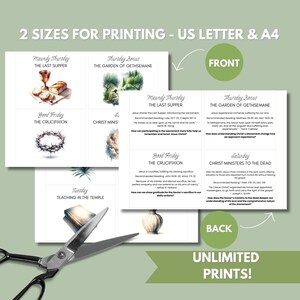 LDS Holy Week Study Cards Printable, Easter Scripture Cards, LDS Easter ...