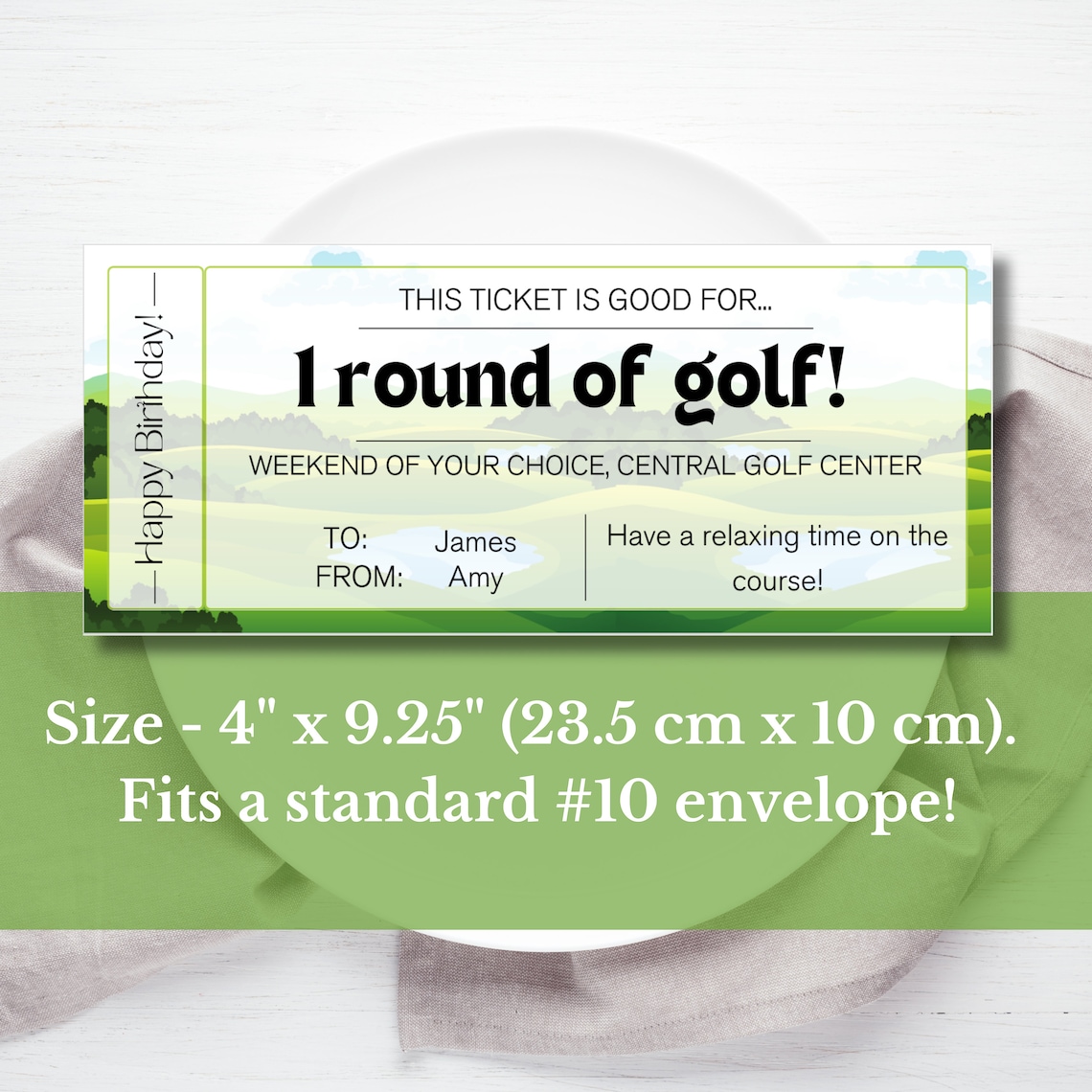 Editable Surprise Golf Gift Certificate Template, Dad Golf Gift ...