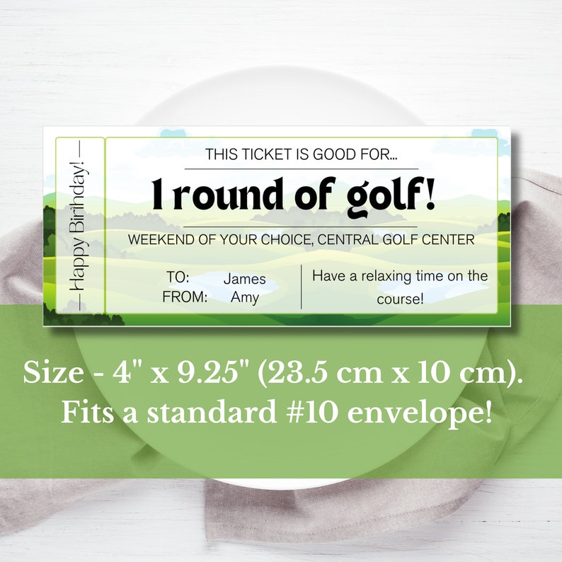 Editable Surprise Golf Gift Certificate Template, Dad Golf Gift ...