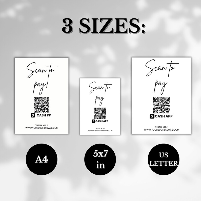 Cash App Sign Scan to Pay, QR Code Payment Method Sign Digital ...