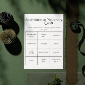 Bachelorette Pictionary Cards Fun Party Game, Printable PDF Bridal ...