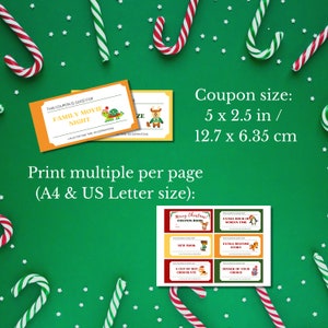 Christmas Coupon Book for Kids, Kids Coupon Book Template, Christmas ...