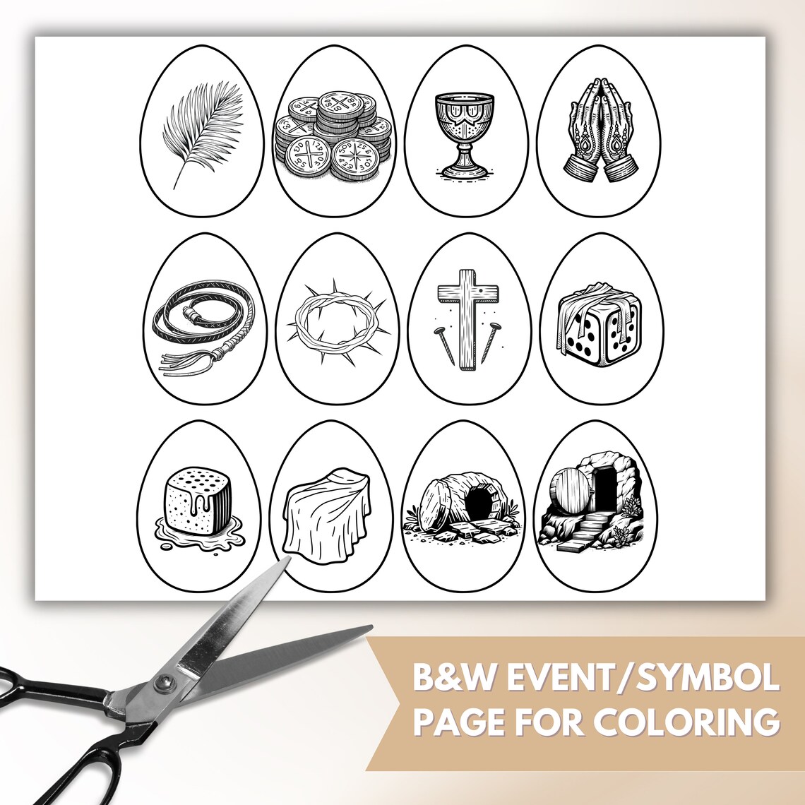 Resurrection Eggs Easter Bible Game Printable, Scripture Reference ...