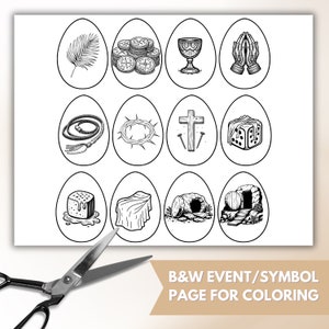 Resurrection Eggs Easter Bible Game Printable, Scripture Reference ...