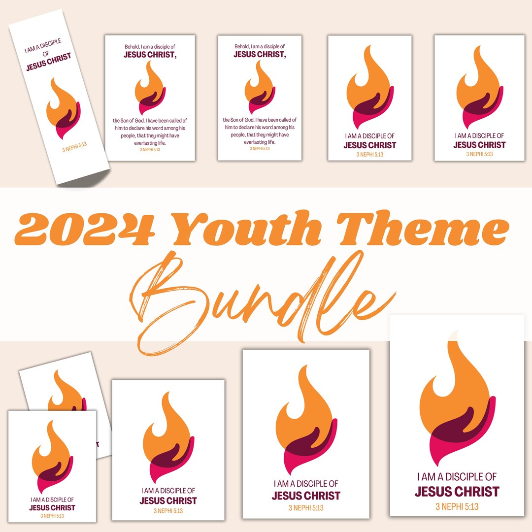 2024 LDS Youth Theme Mega Bundle Posters, Postcards, Bookmarks i Am a ...