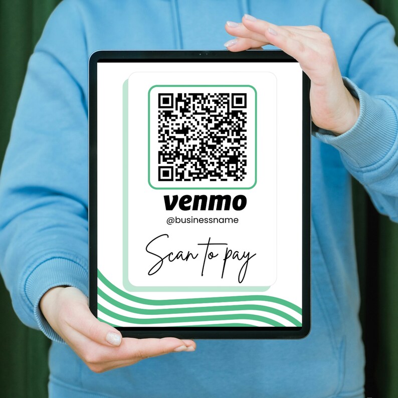 Plantilla de código QR personalizada verde, Signo de escaneo para pagar ...