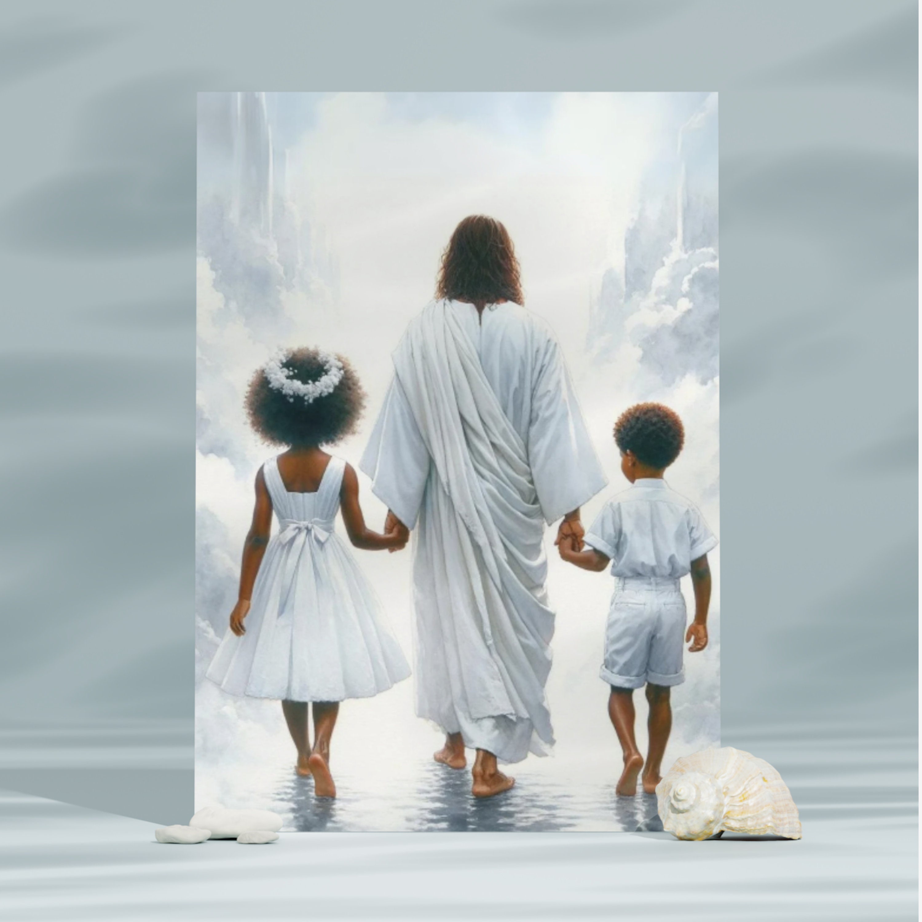 Jesus With Children African American Black Boy Girl, LDS Print Wall Art ...