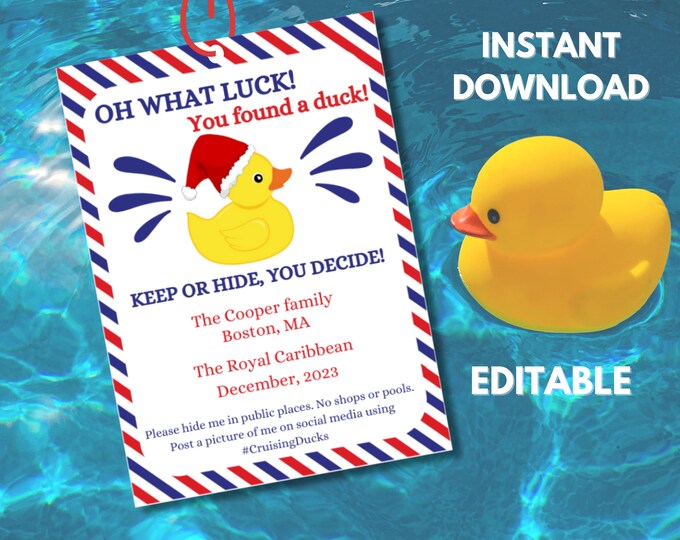 Tic Tac Duck, Cruising Ducks, Duck Games, Cruise - Etsy