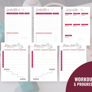 Workout Planner Progress Planner Meal Planner My Routine Tracker Fit ...