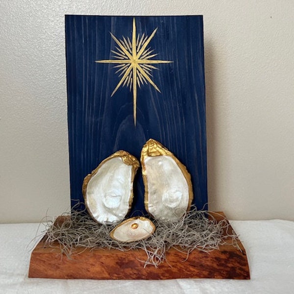 Oyster Shell Nativity - Etsy