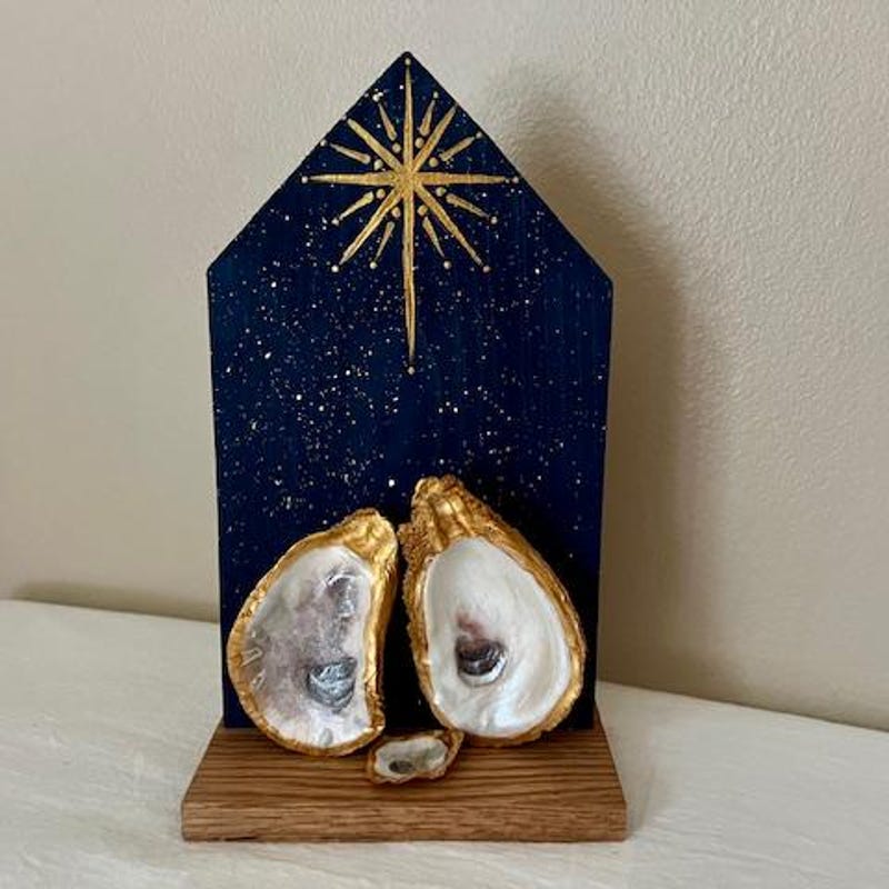 Oyster Shell Nativity - Etsy