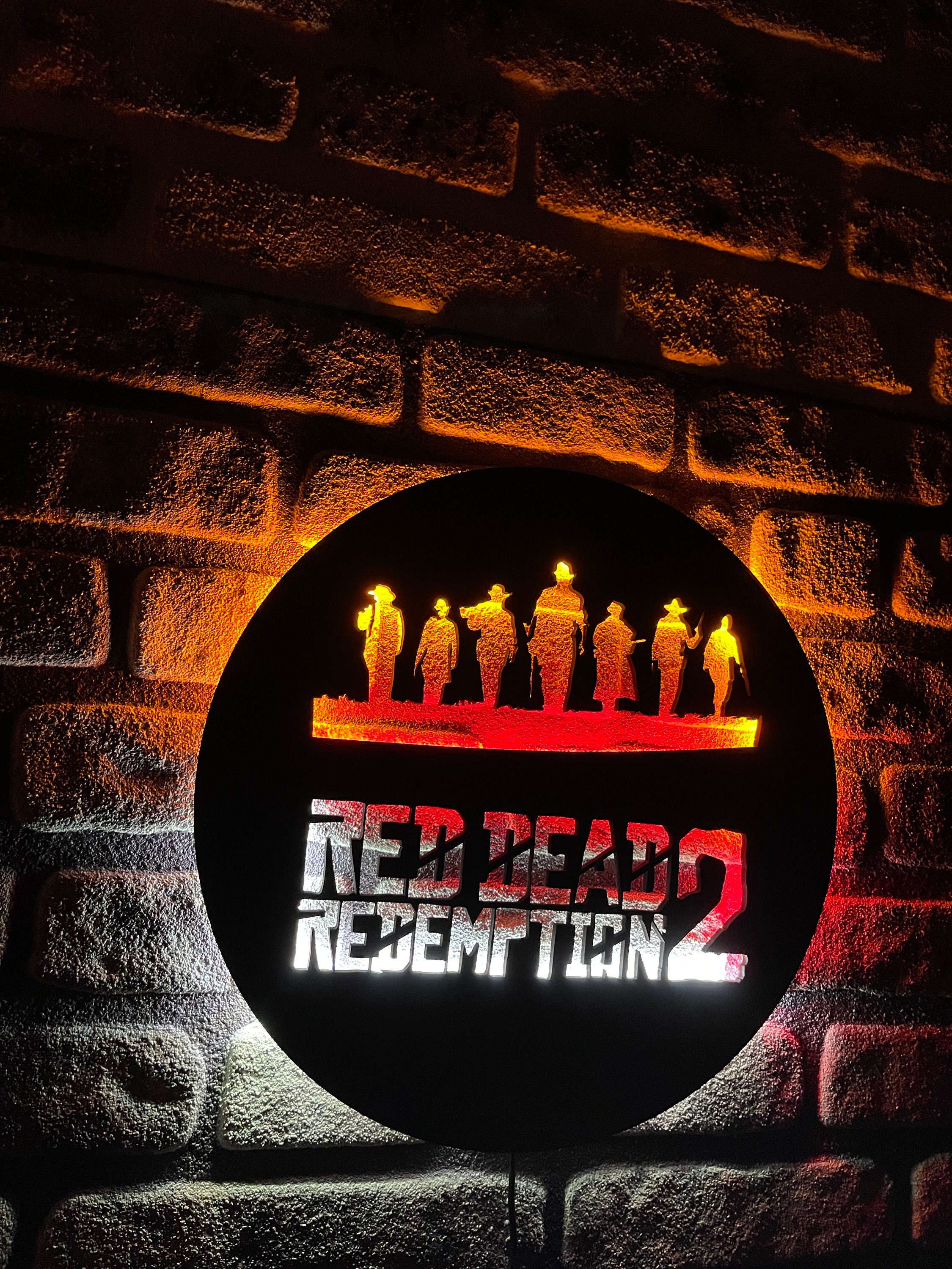 Rdr2 Lighted Sign, Neon Sign, Red Dead Redemption 2 Wall Decor, Man ...